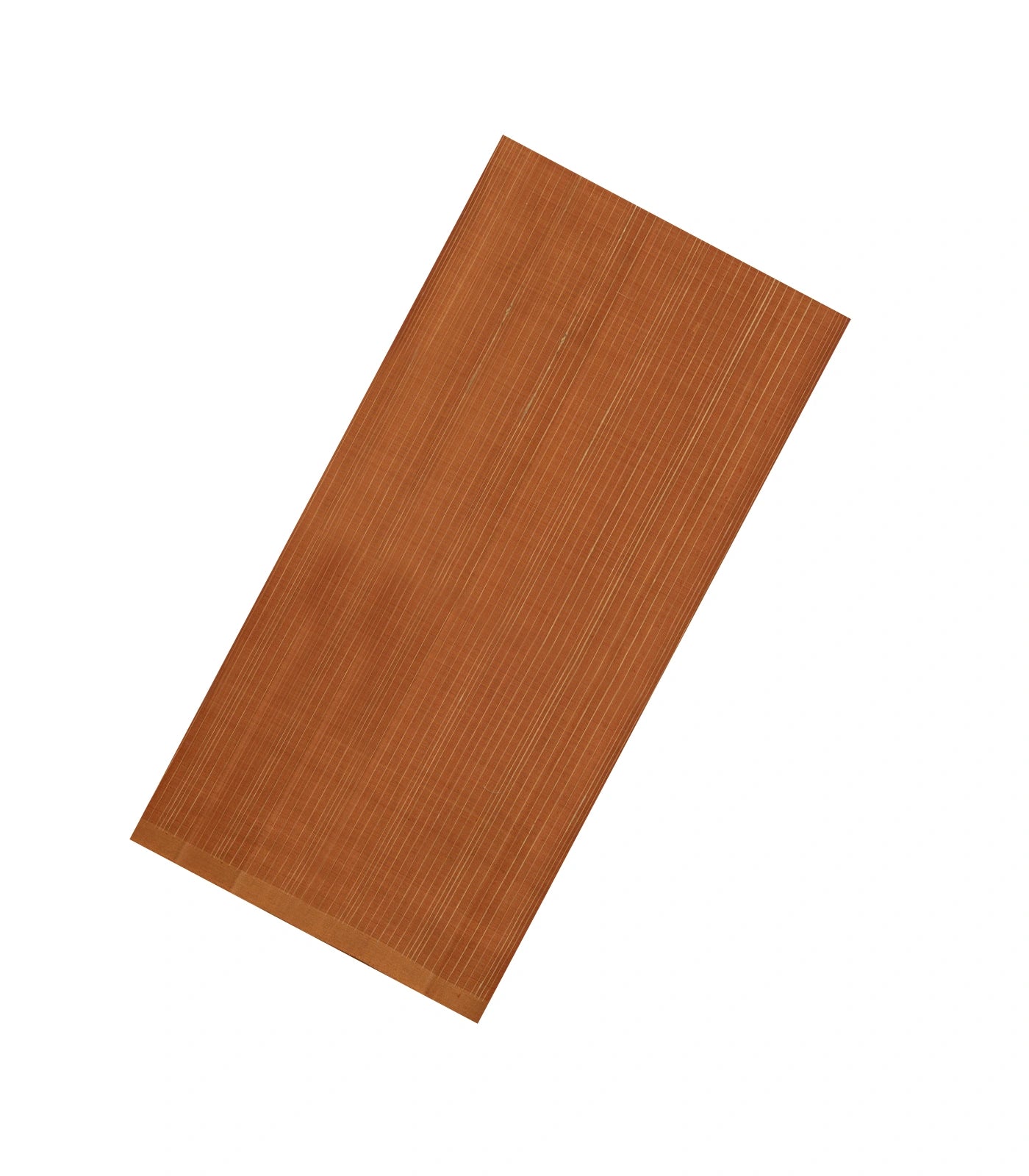 Rust Handloom Soft Silk Saree With Stripes-SO4637