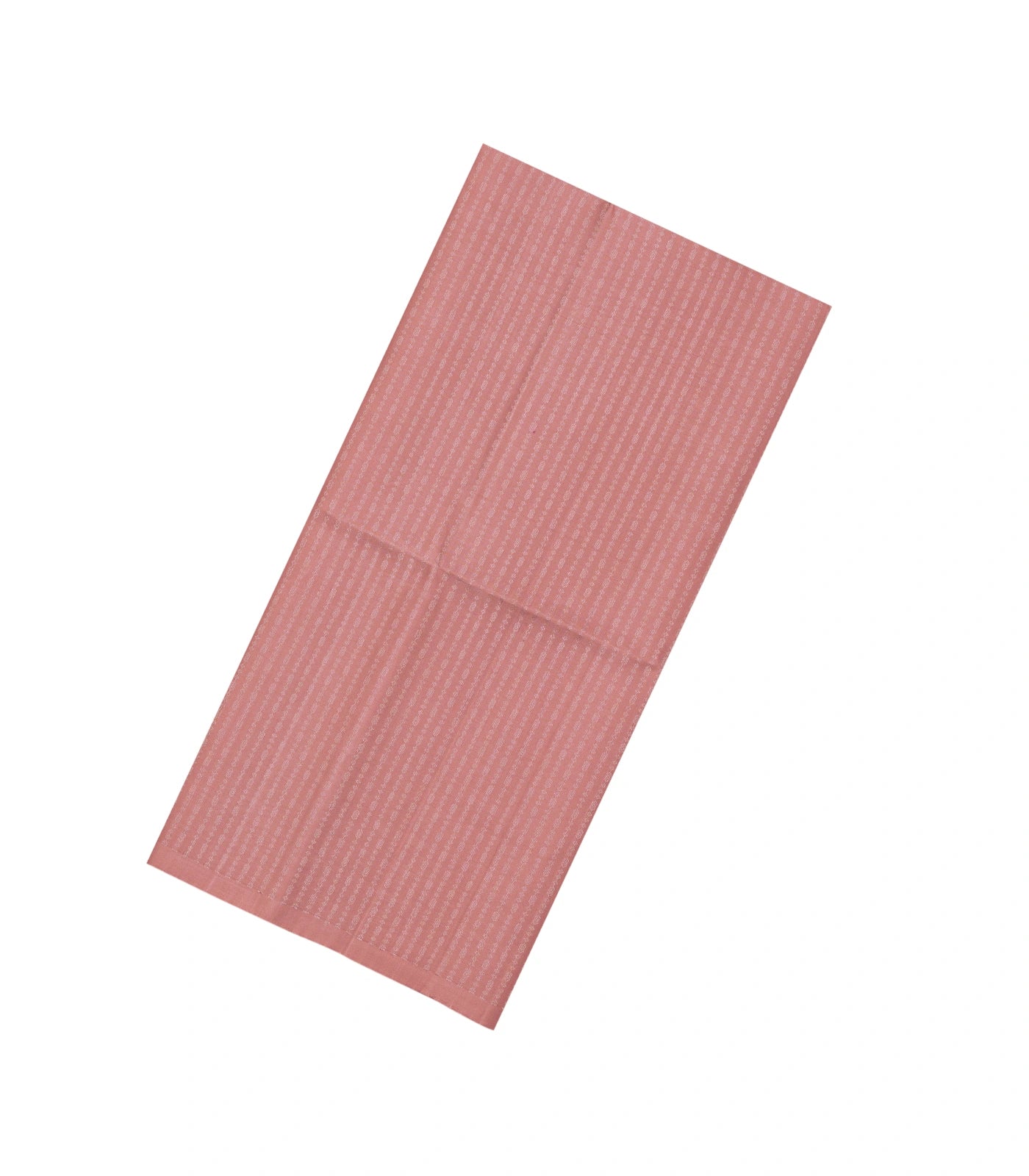 Light Peach Handloom Soft Silk Saree With Floral Stripes & Contrast ...