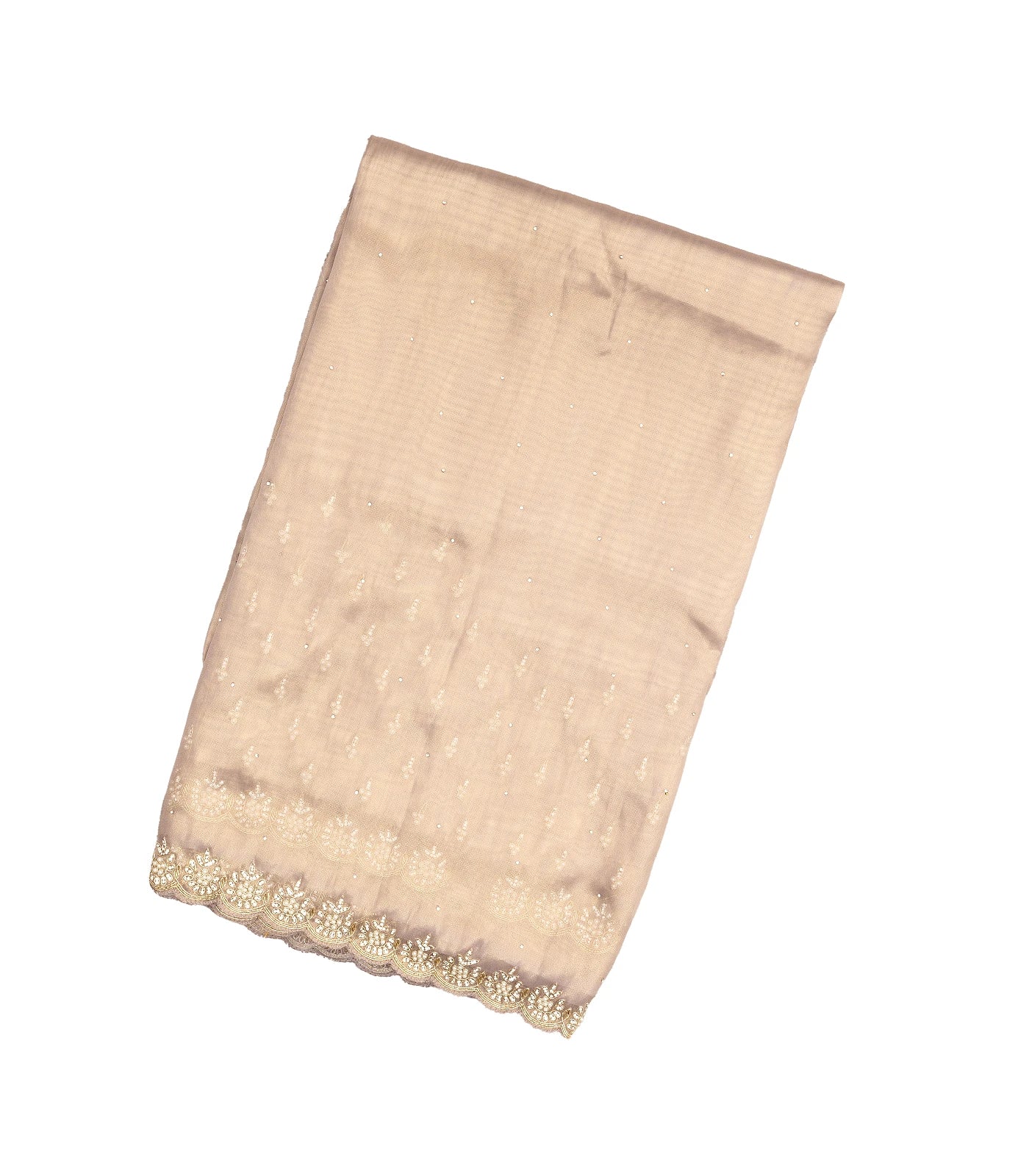 Light Peach Woven Organza Tissue Saree With Embroidered Floral Motifs ...
