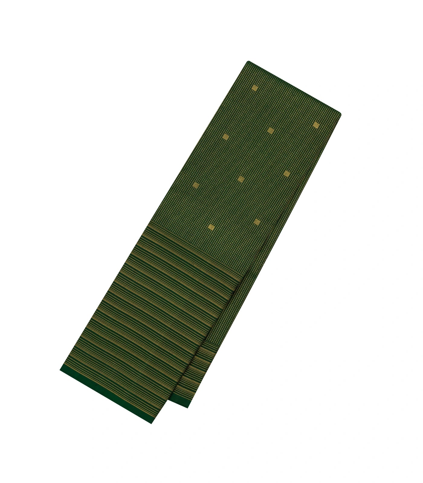 Dark Green Handloom Soft Silk Saree With Stripes & Buttas-SO4457 – RmKV ...