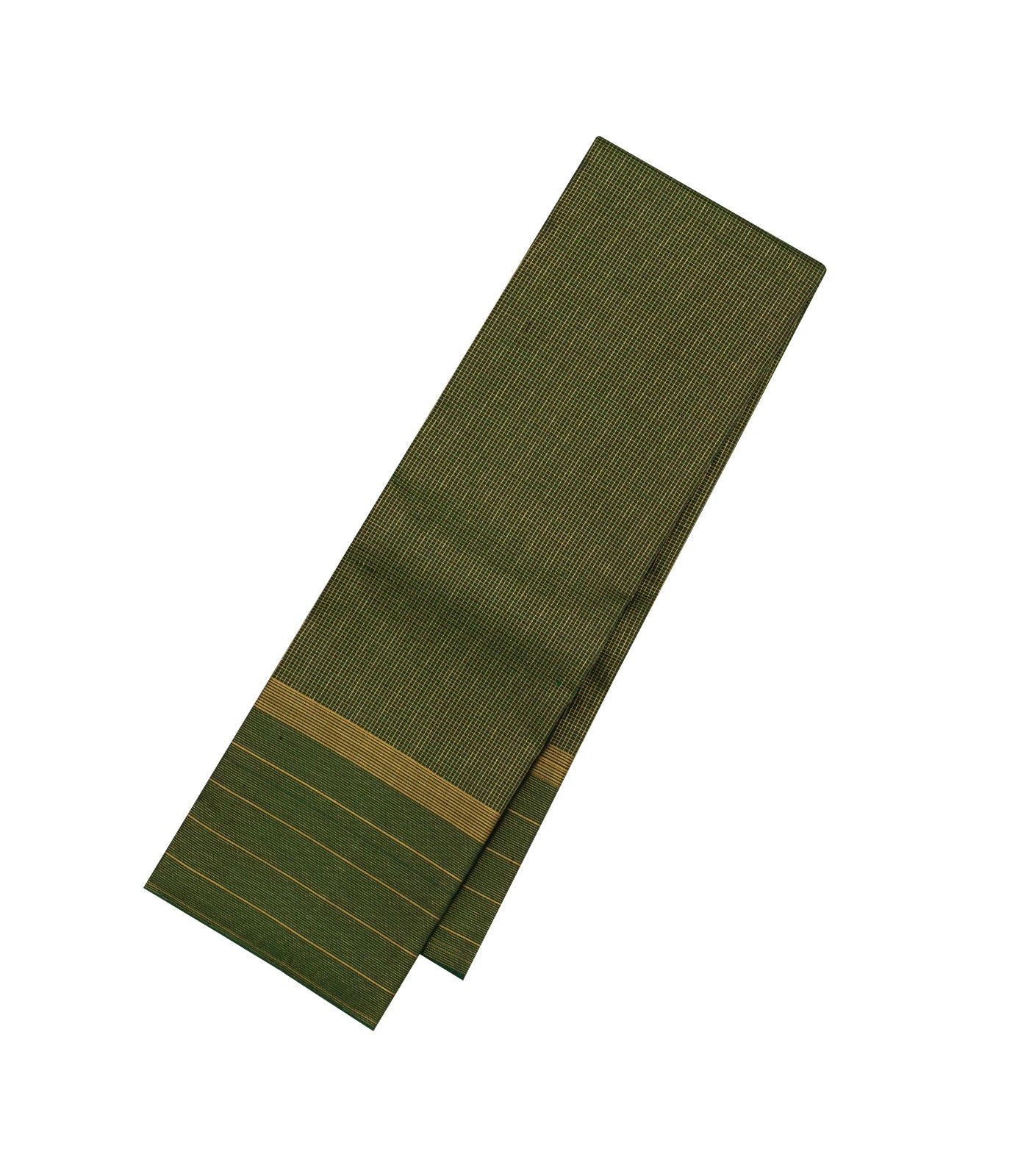 Dark Green Handloom Soft Silk Saree With Zari Checks-SO4478 – RmKV ...