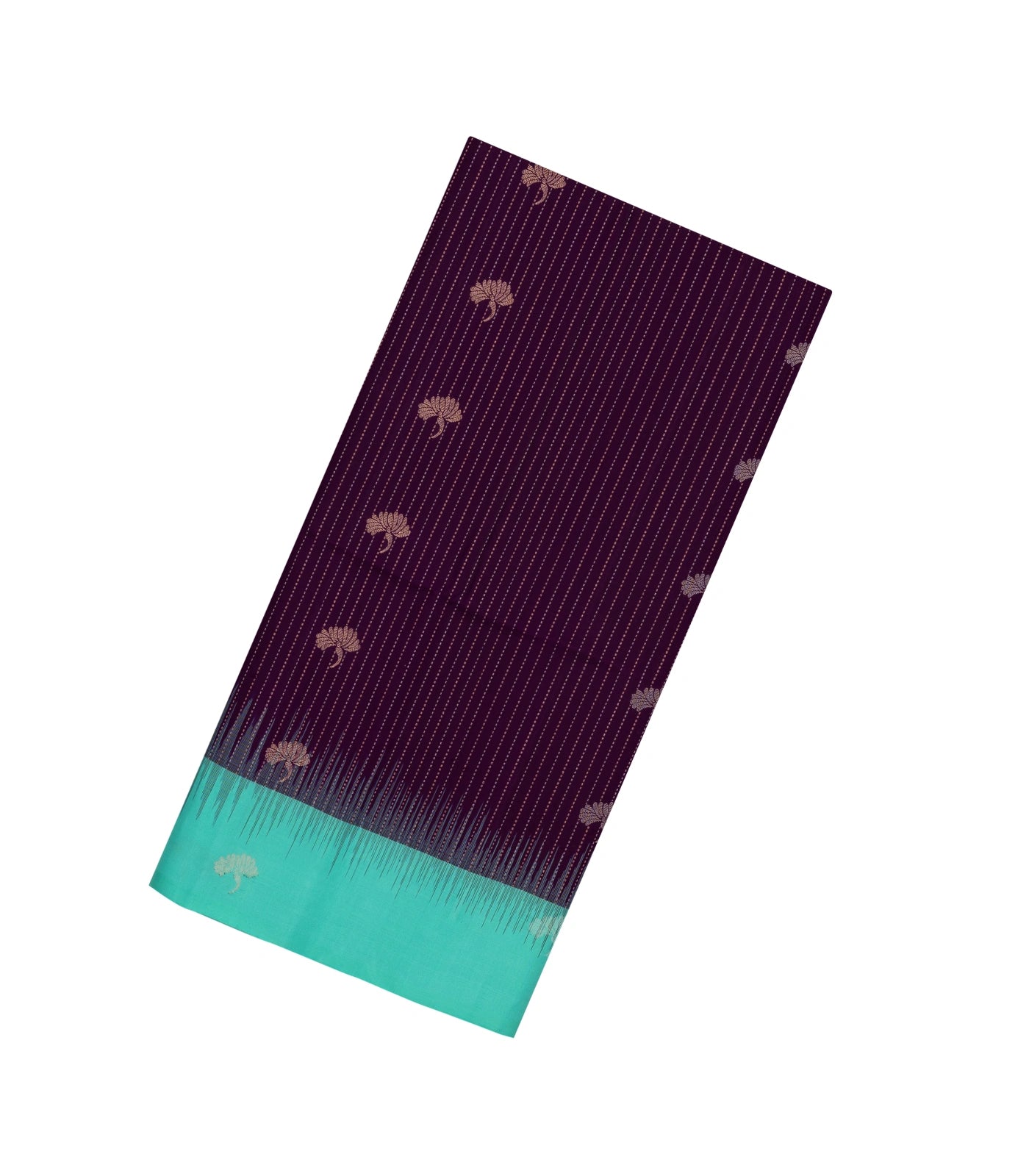 Dark Magenta Handloom Soft Silk Saree With Stripes & Buttas-SO4477 ...