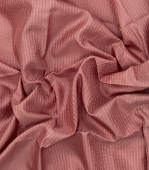 Light Peach Handloom Soft Silk Saree With Floral Stripes & Contrast ...