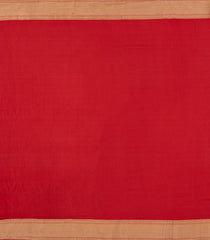 Red Woven Mysore Silk Saree With Bird Vine Motifs-MS3349