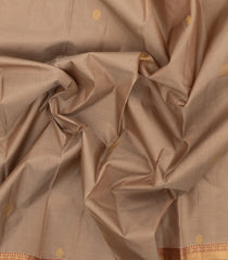 Beige Handloom Soft Silk Saree With Buttas & Contrast Border-SO4470 ...