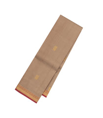 Beige Handloom Soft Silk Saree With Buttas & Contrast Border-SO4470 ...